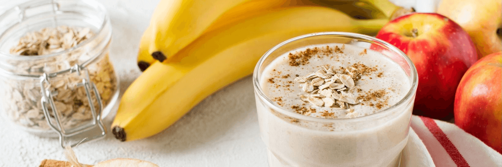 Apfel-Bananen-Smoothie mit Trinknahrung